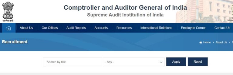 [Apply] cag.gov.in recruitment 2021 application form: Notification pdf ...